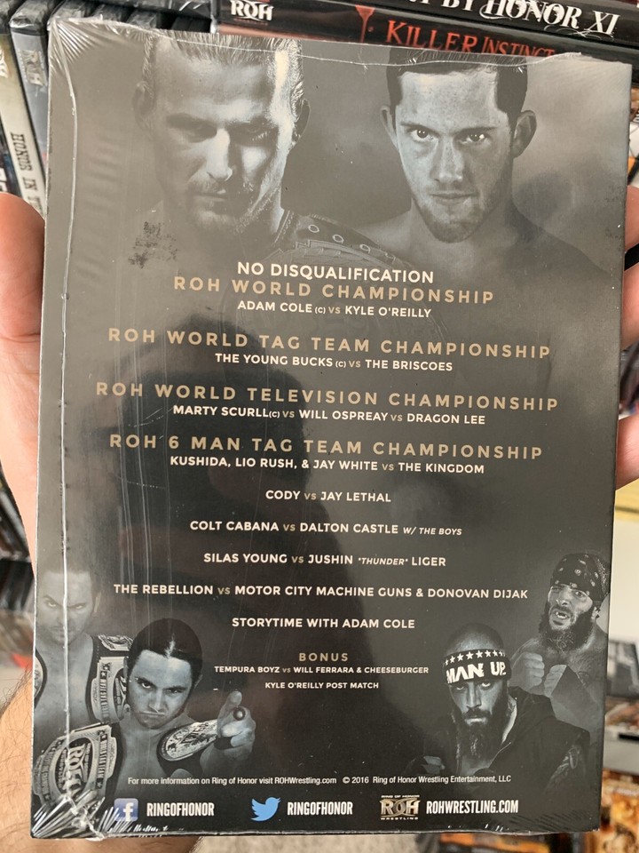 ROH - Final Battle 2016 16 DVD - Ring Of Honor - WWE AEW Adam Cole ...