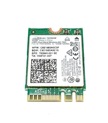 Intel 7265 Dual Band Wireless-AC 802.11ac 2x2 NGFF Wi-Fi 7265NGW | eBay