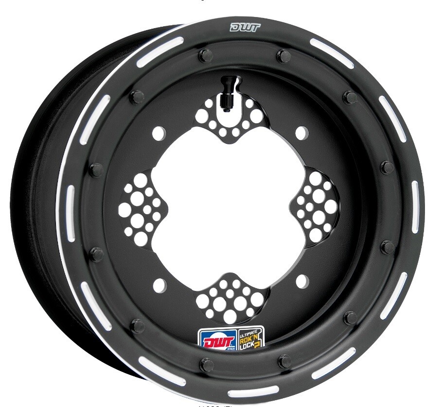 DWT ROK'N LOK 2 Front Black Beadlock Rim Wheel 10" 10x5 4+1 4/144 ...