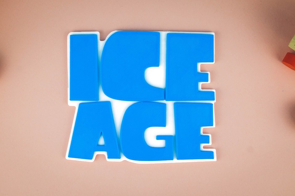 Ice Age Logo 3D Printed Pretend Play Toy Learning 20th Century Fox ...