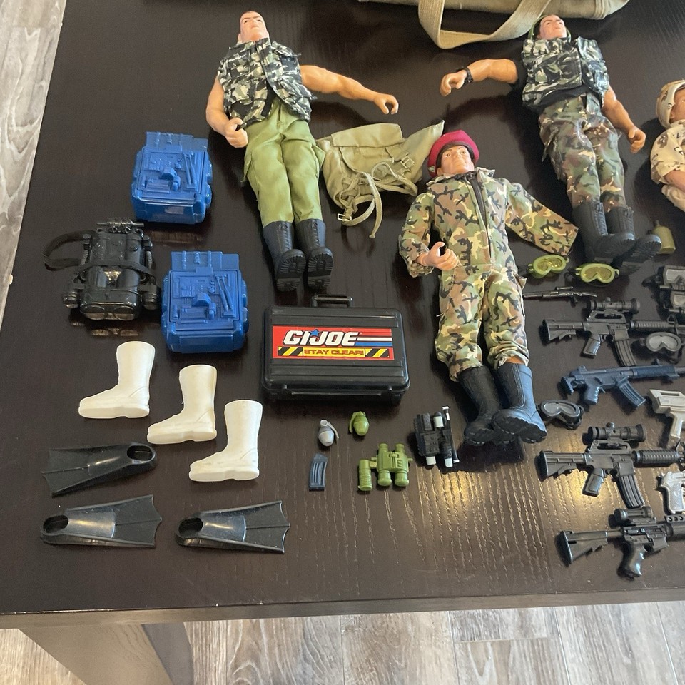 G I JOE 12 Inch Action Figures Lot With Toys,Weapons,And Accessories | eBay