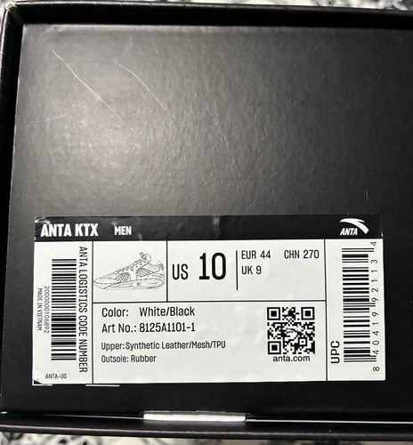 Size 10- Anta Klay Thompson KT10/ KTX Time Capsule | eBay