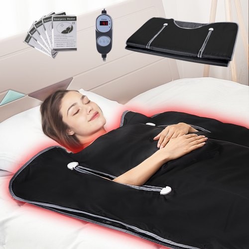 Portable Far Infrared Sauna Blanket Detoxification Bag Adjustable Temp ...