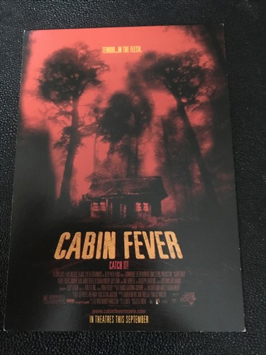 Cabin Fever Horror Movie Eli Roth Rider Strong VTG 2002 Halloween ...
