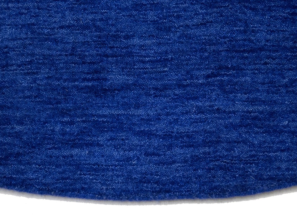 Blue Gabbeh Modern Round Rug 6X6 ft Tribal Plush Floor Carpet Living ...