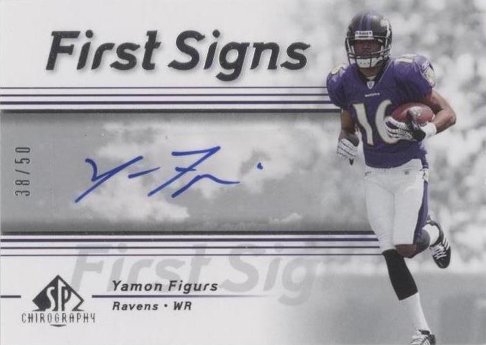 2007 SP Chirography - First Signs Yamon Figurs #FS-YF Silver /50 (AU ...