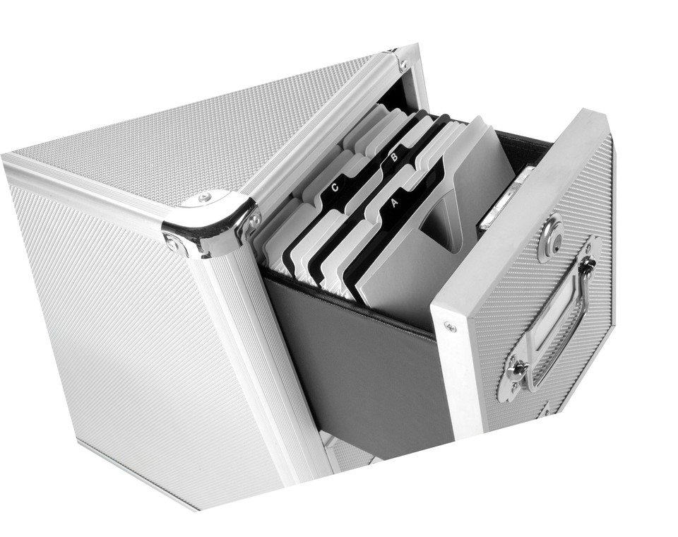 Vaultz A to Z CD and DVD Storage File Guides, 26 Guides per Box, Black ...