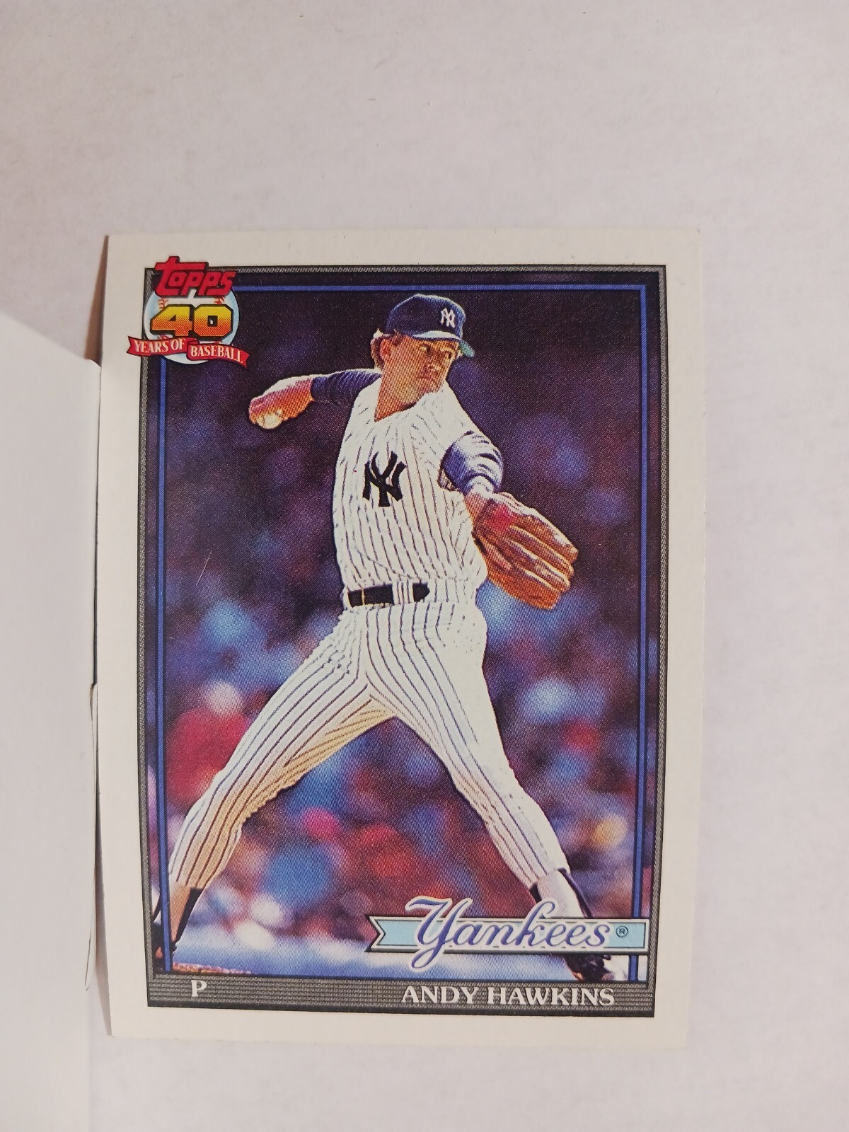 1991 Topps 635 Andy Hawkins Glow Back | eBay
