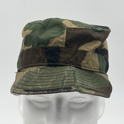 Fatigue 1987 Propper Army Cap - Vintage 80s Woodland Camouflage Hat ...