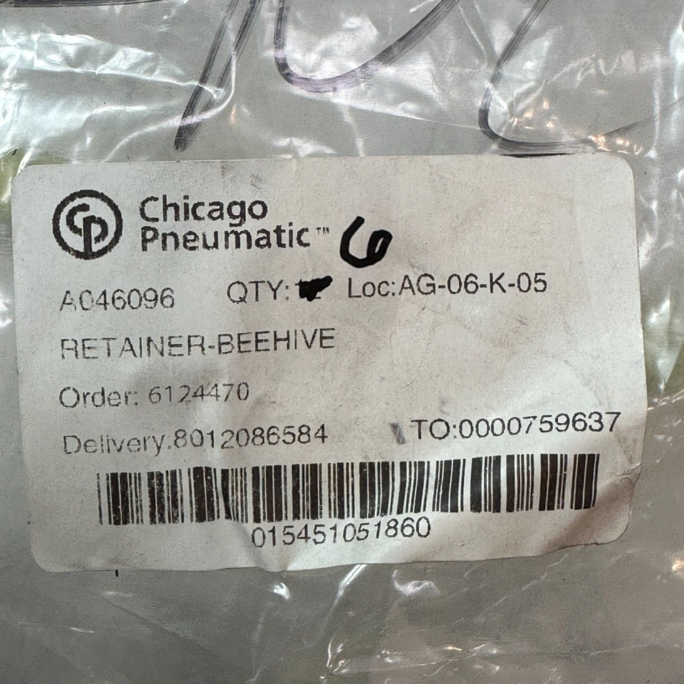CHICAGO PNEUMATIC A046096 Retainer, Beehive Retainer Style | eBay