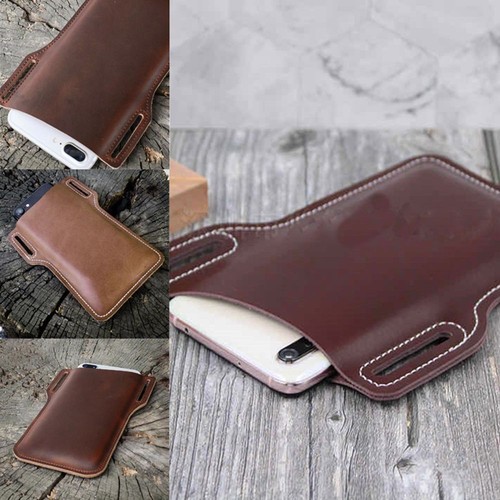 Leather Vintage Phone Purse Wallet Props Men Waist Bag Belt | eBay ...