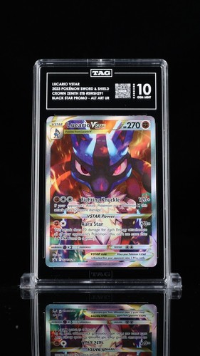 TAG 10 - Lucario VSTAR SWSH291 Black Star Promo - Crown Zenith ETB ...