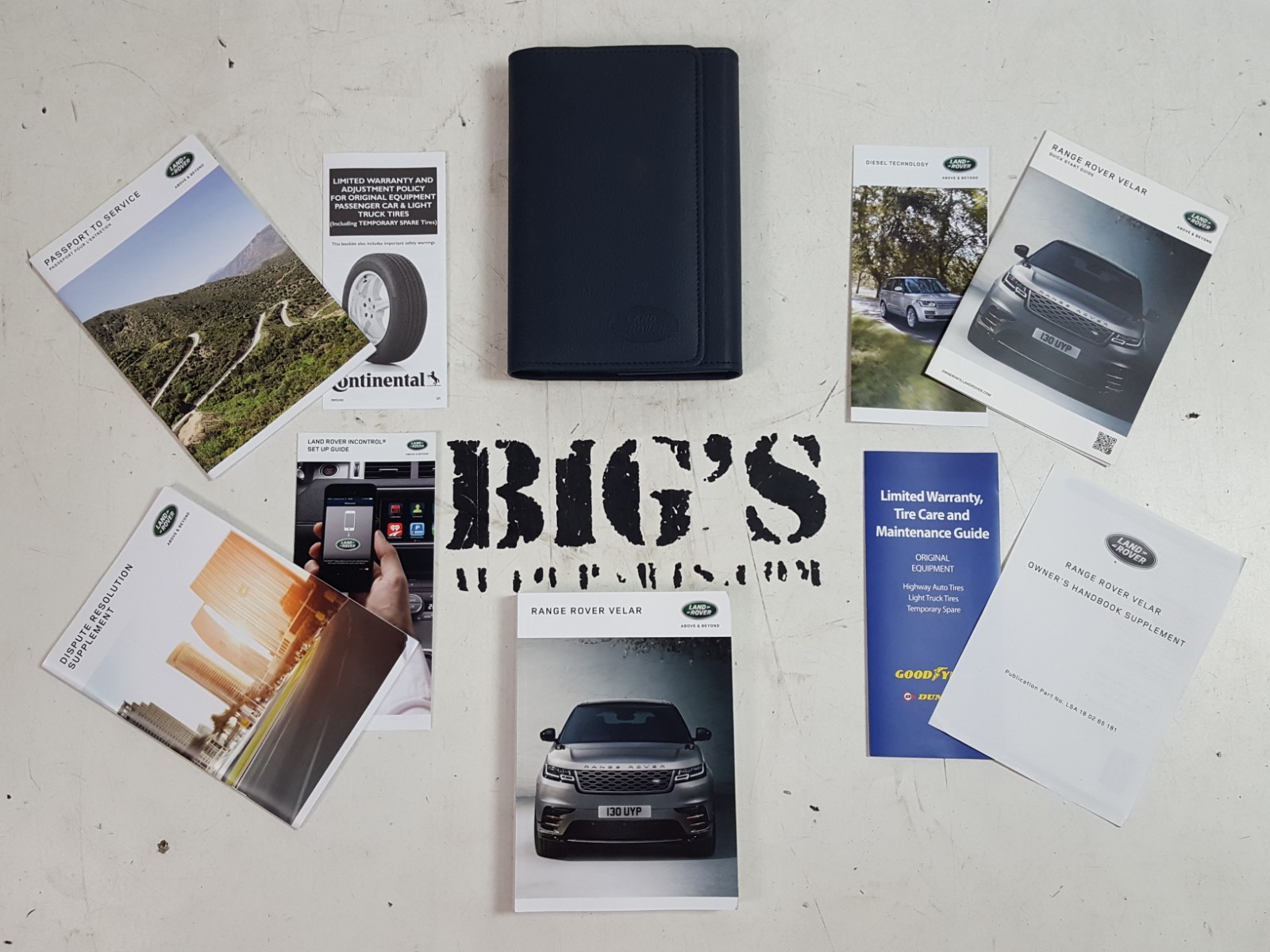 2018 RANGE ROVER VELAR OWNERS MANUAL & NAVI/REAR MEDIA INFO 2.0L 3.0L ...