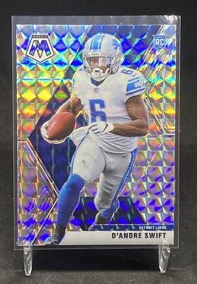 2020 Panini Mosaic D’andre Swift Silver Prizm RC Detroit Lions #215 | eBay