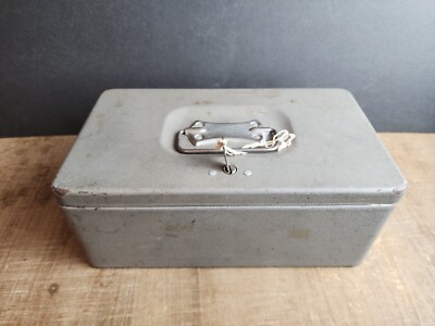 Vintage Swanco Metal Lock Box Check Tool Utility Tackle With Key ...