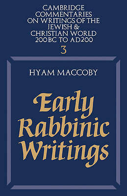 Early Rabbinic Writings by Hyam MacCoby (Paperback, 1988) for sale ...