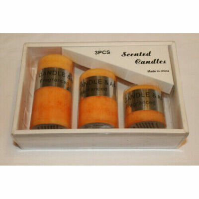 3PC SCENTED CANDLE WAX PIECES GIFT SET AROMA FRESH FRAGRANCE SCENT HOME ...