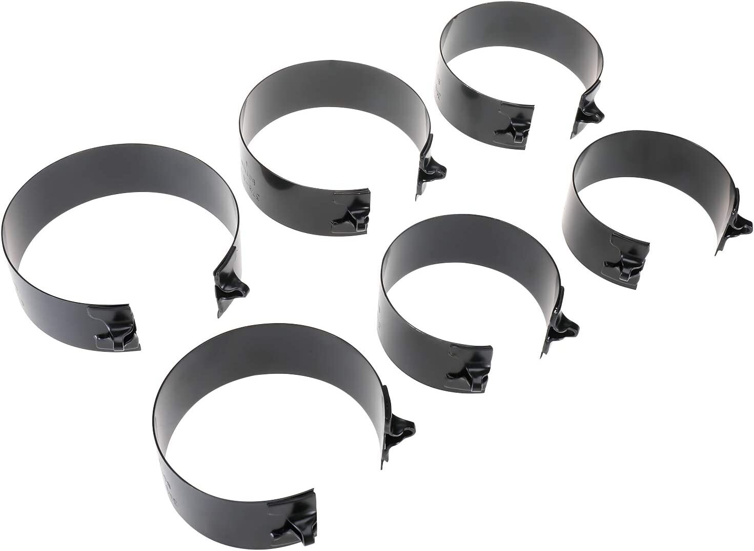 Piston Ring Compressor Kit Cylinder Installer with 1 PC Plier & 6 Bands ...