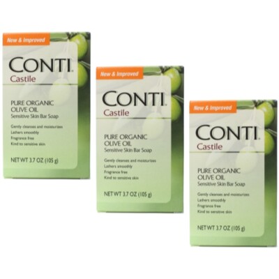 3 Pack Conti Castile Olive Oil Soap 3.7 Oz Each | eBay