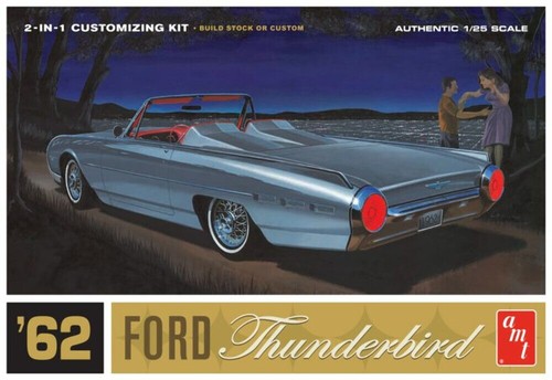 AMT Models 682 '1:25 Scale 1962 Ford Thunderbird Model Kit 858388011862 ...