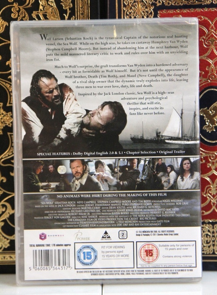 THE SEA WOLF Neve Campbell Tim Roth Mini Series DVD NEW🌟REGION 2🌟 I ...