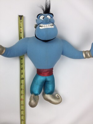 Vintage Genie Plush Aladdin Stuffed Animal Poseable 16" Disney Mattel ...