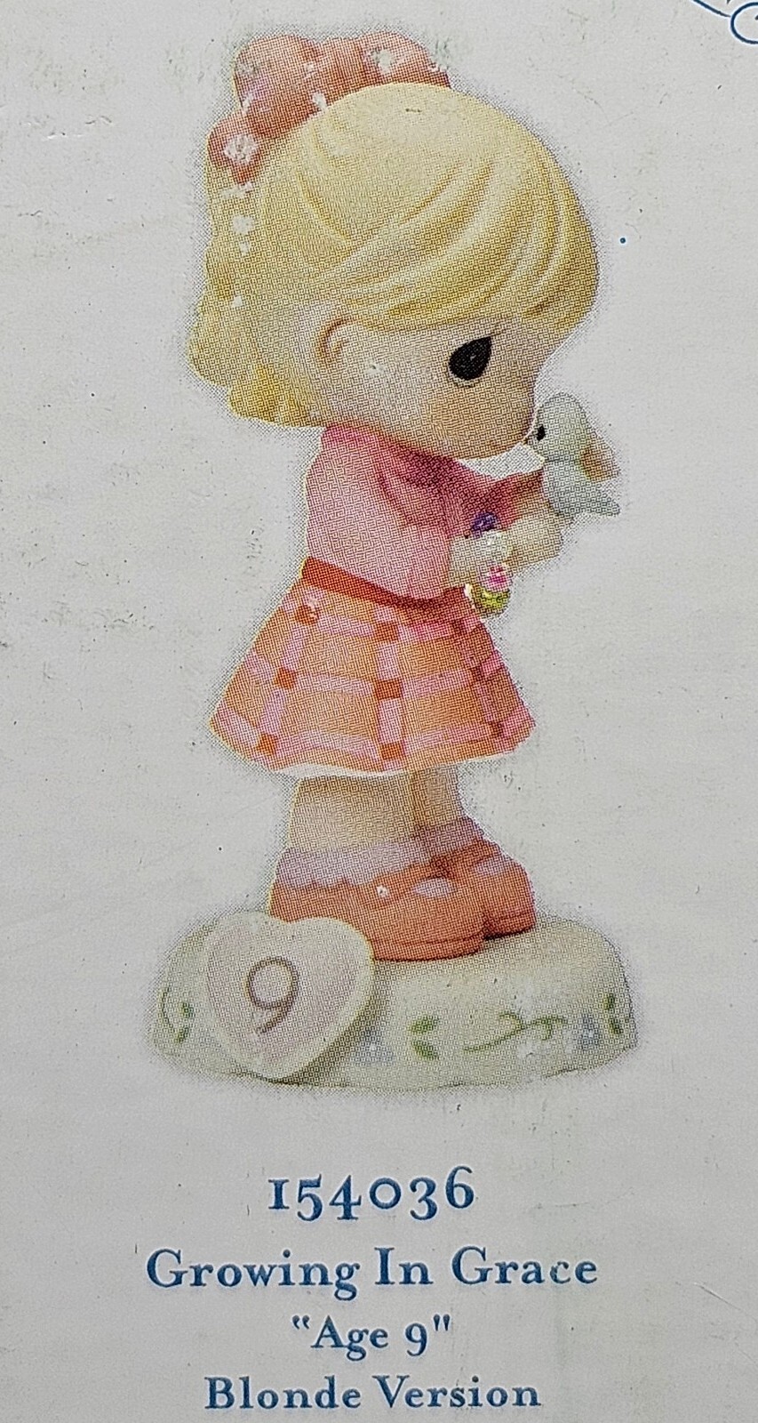 Precious Moments Growing In Grace Blonde Age Nine 154036 Collectible ...