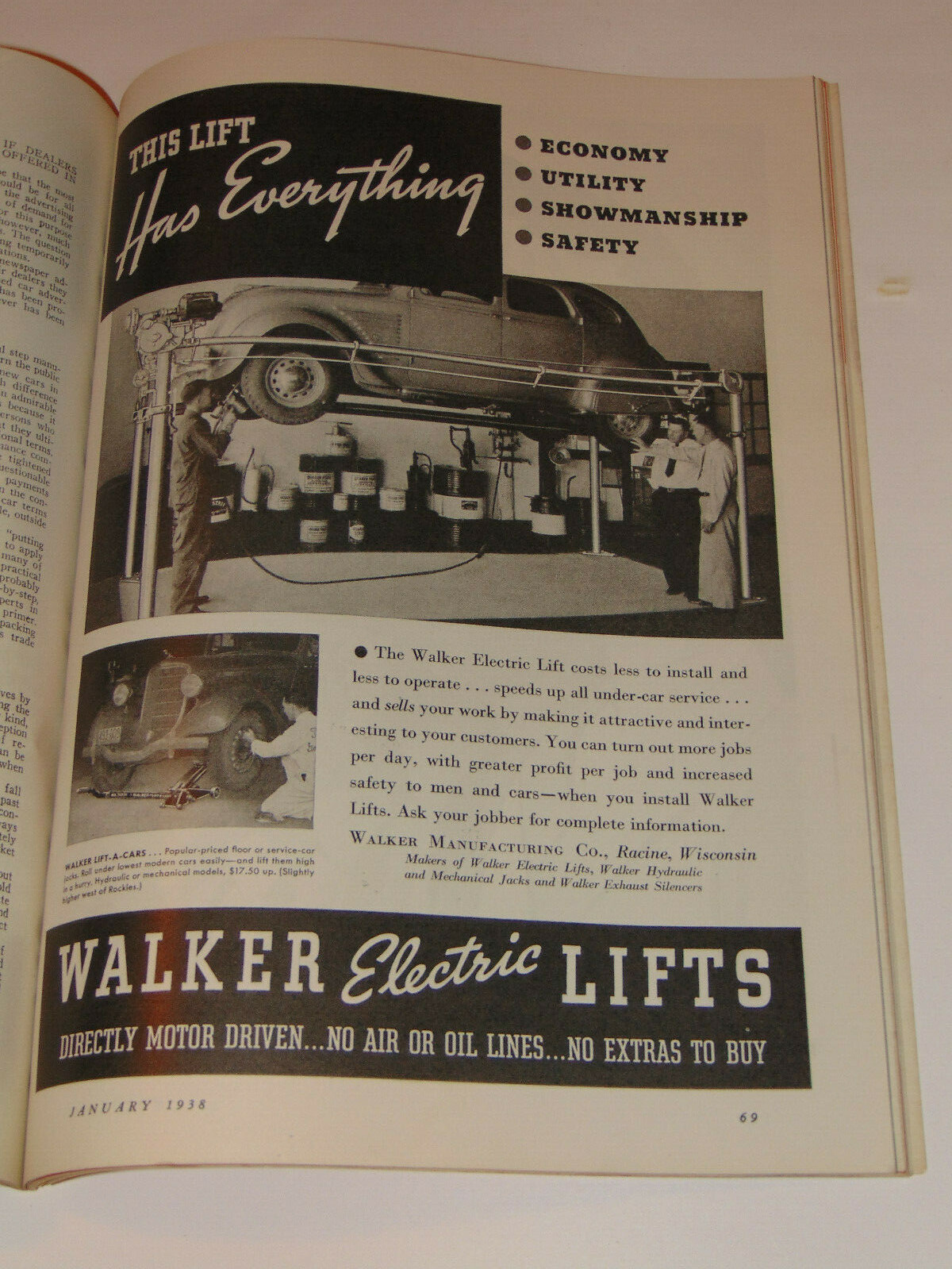 VINTAGE 1938 'MOTOR' MAGAZINE! SERVICE STATIONS TRADE PUBLICATION! ADS ...