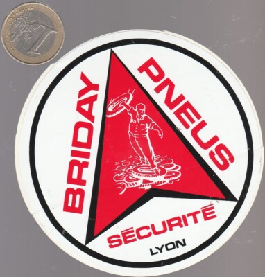 Autocollant. c16. Pneus. BRIDAY PNEUS à Lyon | eBay