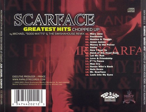 SCARFACE SCARFACE GREATEST HITS NEW CD 34744202123 | eBay