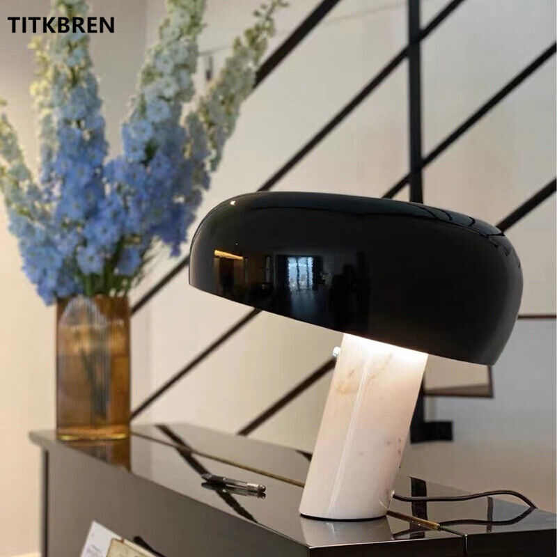 Modern Desk Light Living Room Art Decoration LED Lamp Fixtures Marble ...