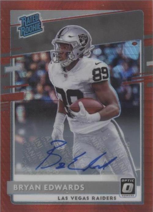 2020 Panini Donruss Optic - Rated Rookies Bryan Edwards #178 Red Hyper ...