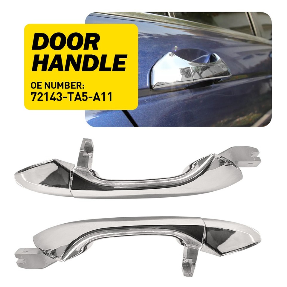 Front+Rear 2PCS Right Handle Door Chrome Fit 2008-12 Honda Accord 72143-TA5-A11 | eBay