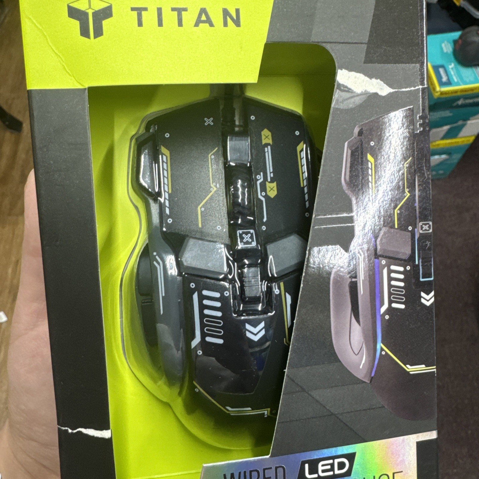 Titan Wired LED Gaming Mouse with 4 Adjustable DPI Modes GA-0536 for ...