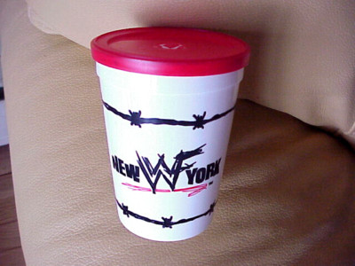 VTG WWE WWF New York NY Restaurant Child Meal Plastic Drink Cup ...