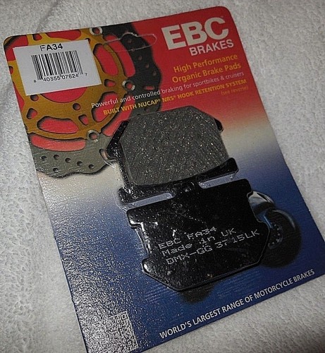 BRAKE PADS FA34 organic SR500 XS650 XS750 XS850 XV920 XS1100 EBC | eBay