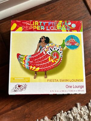 Flirty Fiesta Pepper Lounge Pool Float (6' 5” x 39”) NEW | eBay