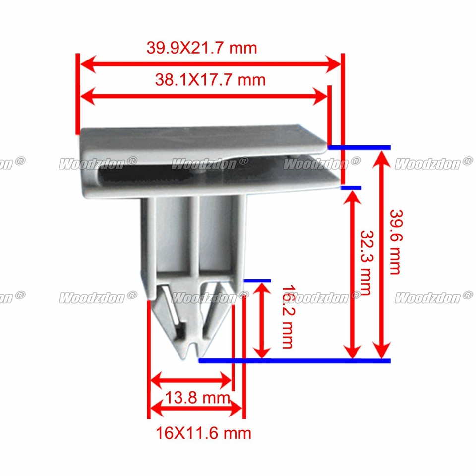 20pc Rocker Panel Moulding Clip For GM 10431761 For Chevrolet Monte ...