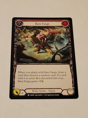 Bare fangs (Red) everfest 1st edition NM Flesh And Blood | eBay