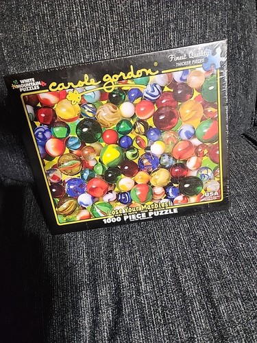 White Mountain Lose Your Marbles 1000 Piece Puzzle Carole Gordon 24”x30 ...