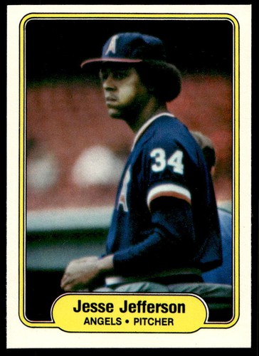 1982 Fleer 466 Jesse Jefferson California Angels UER Baseball Card | eBay
