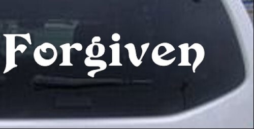 Forgiven Christian Decal Car or Truck Window Laptop Decal Sticker 14X3 ...
