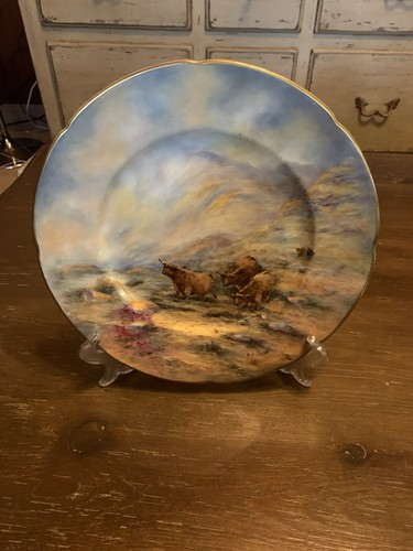 DRB Devon England Plate Signed DJ Scanner Royal Worcester Artist ...