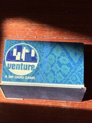 Venture 3M Card Game Vintage 1969 Complete with Instructions in Butter ...