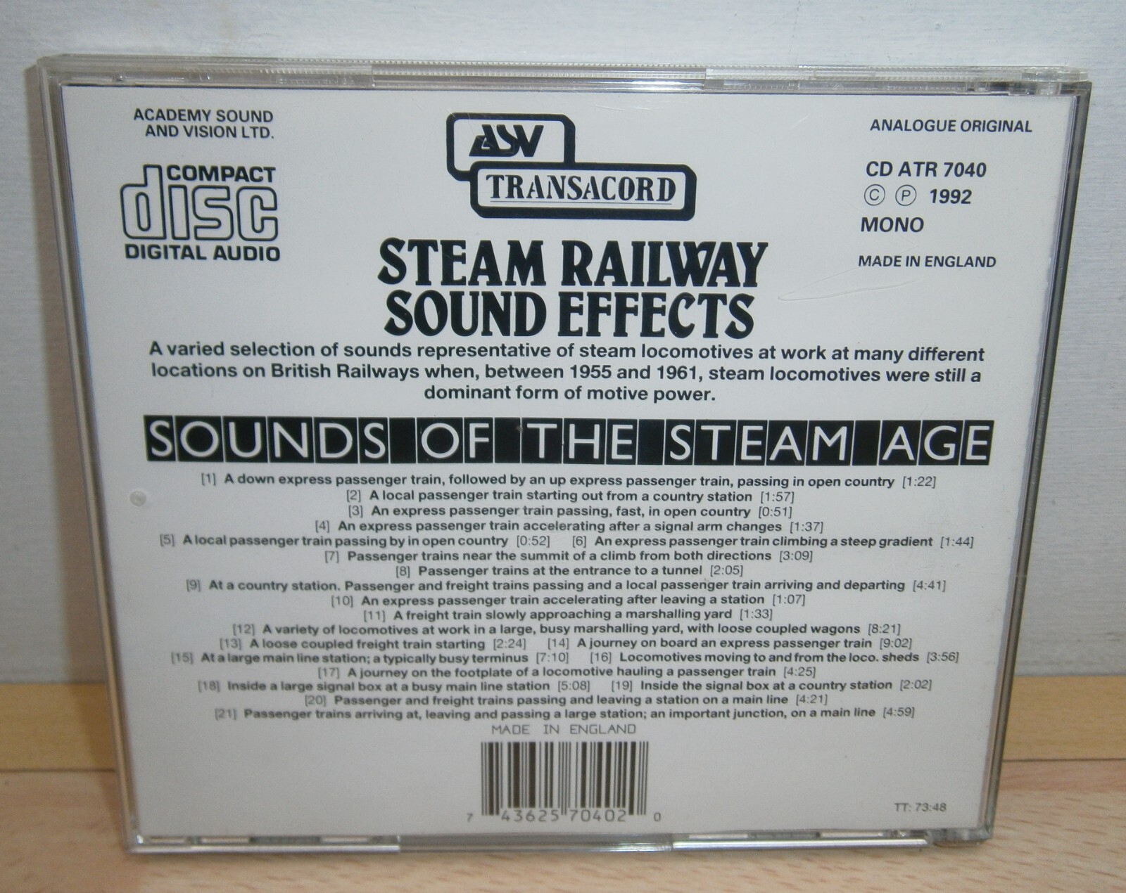 Steam+Railway+Sound+Effects+%28CD+1996%29 for sale online | eBay