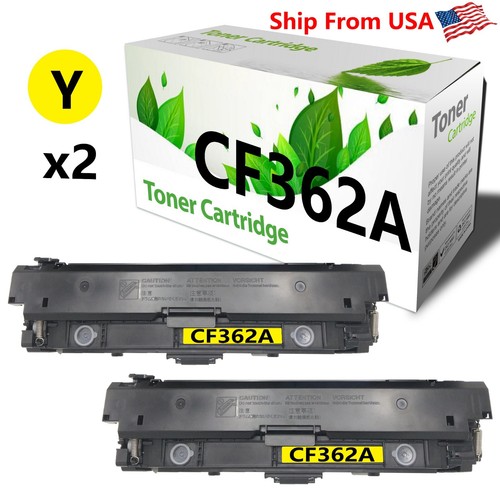 (2-Pack,Yellow) 508A CF362A Toner Cartridge for M577f M552dn Printer | eBay