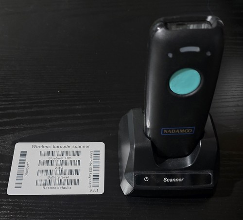 NADAMOO Wireless Barcode Scanner Compatible with Bluetooth Function, 2 ...