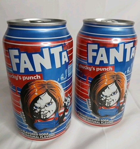 Fanta Chucky Punch 2 Pack 12 Oz Cans Halloween Nightmare Chuckys Fruit ...