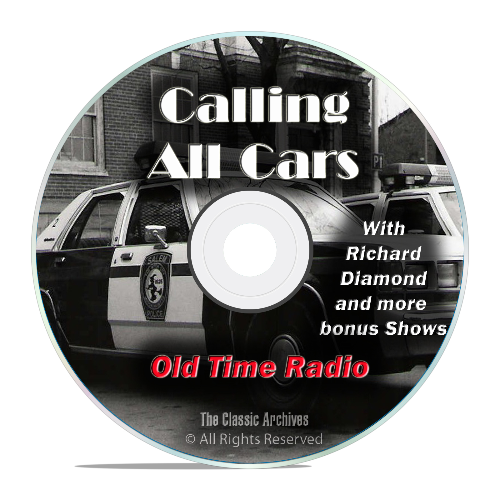 Calling All Cars, 615 Episodes Old Time Radio Crime Detective OTR DVD ...