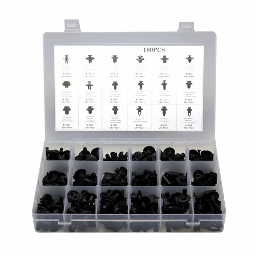 180 Pcs For Honda Car Body Plastic Rivets Fastener Door Trim Clip Kit ...